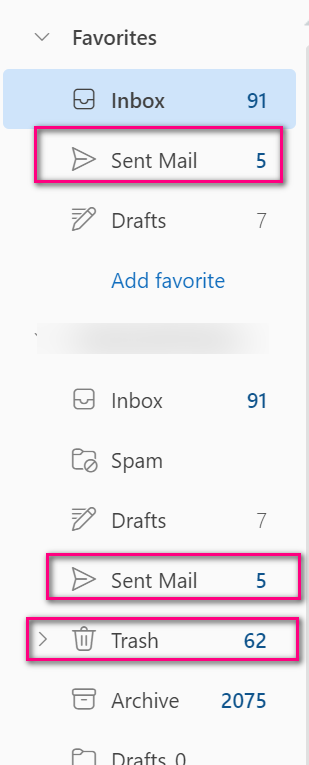 How to Create Outlook Deleted Items and Sent Items folders - Microsoft Q&A