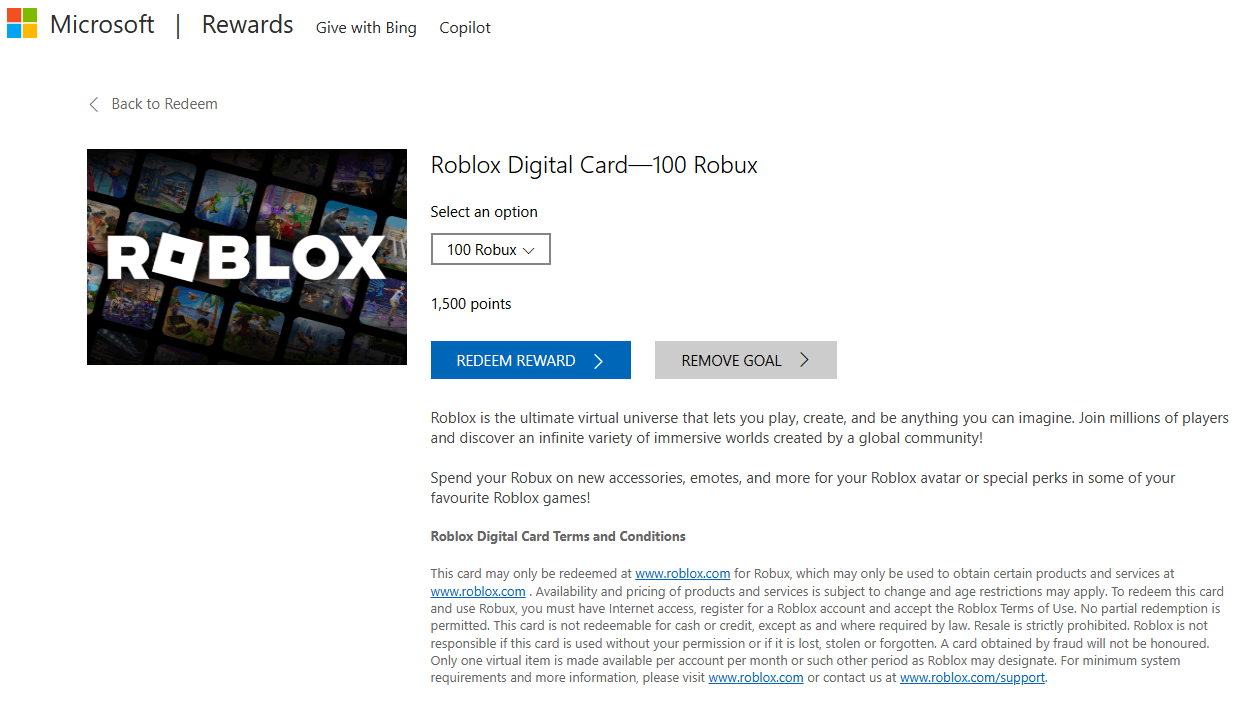 Microsoft Rewards not redeeming - Microsoft Q&A