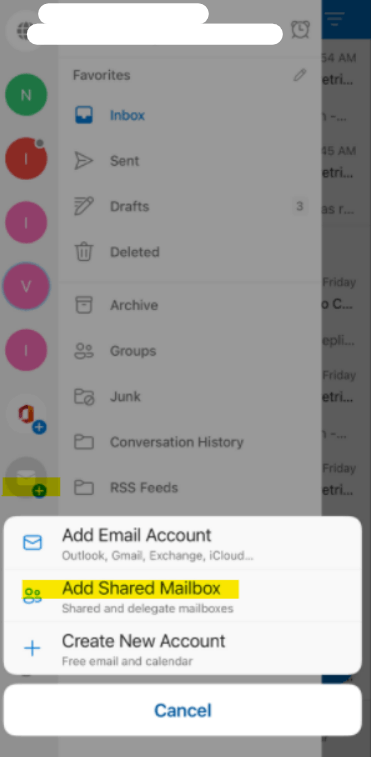 Shared mailbox support in iOS Mail app - Microsoft Q&A