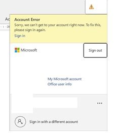 Help with Account error in office 2024 on Windows 10 PC - Microsoft Q&A
