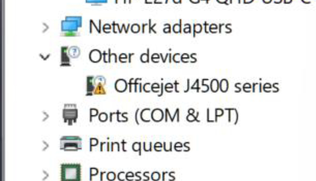 Printer HP Officejet J4500 series - no drivers for Win 11