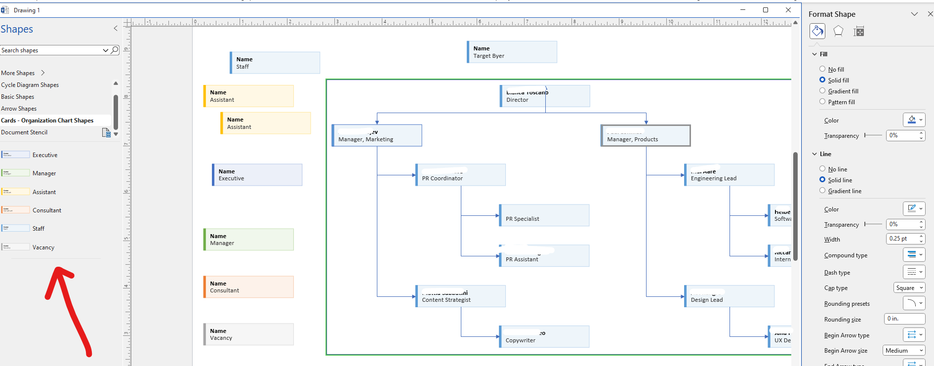 How do you change role types & associated colors for Visio Add-In ...