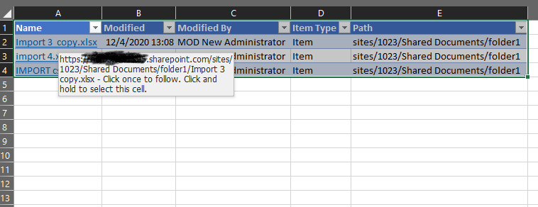 SharePoint - how to create inventory list of saved files - Microsoft Q&A