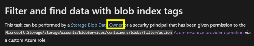 can not run az storage blob filter - Microsoft Q&A