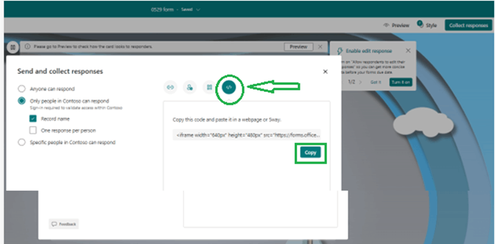 Microsoft Forms preview different to the final view. - Microsoft Q&A