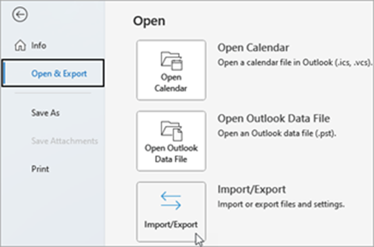 Moving outlook folders from old email account to new email account ...