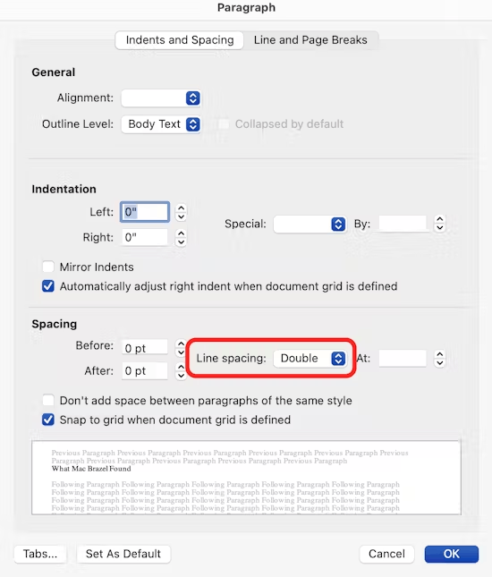Not double spacing the whole document - Microsoft Q&A