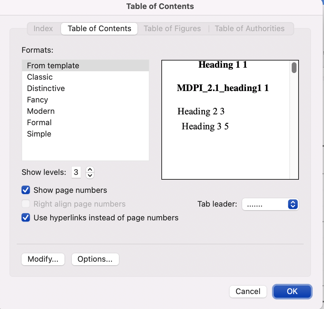 Unlink table of content entry style from entry itself - Microsoft Q&A
