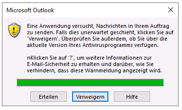 Security Popup appears because Outlook 365 is not using registry security settings for ...