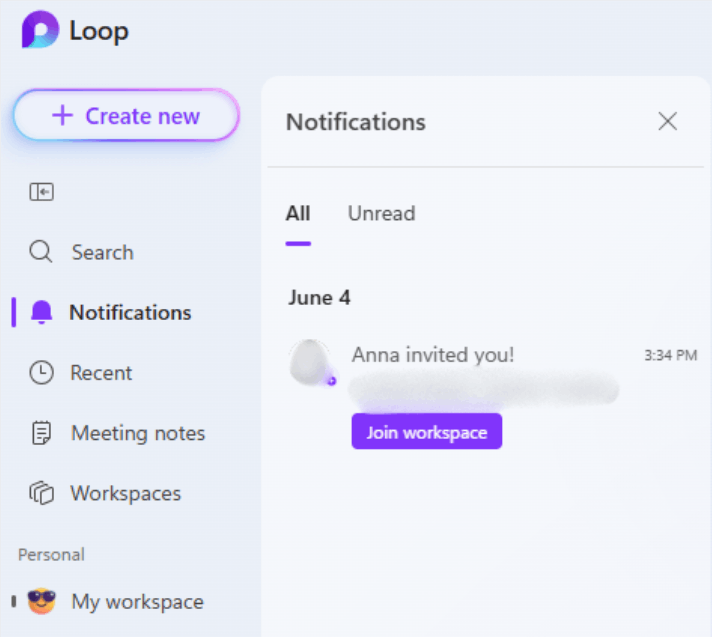 Loop: Sharing access to Workspace within the same organization - Microsoft Q&A
