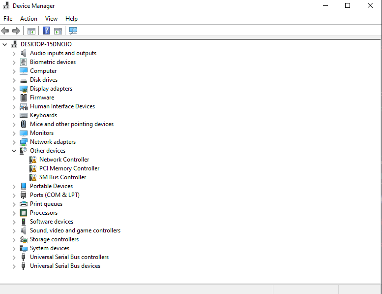 after recent update no compatible drivers found for Network Controller ...
