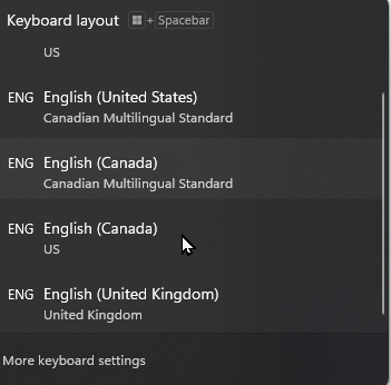 Keyboard layout doesn't match my settings - Microsoft Q&A