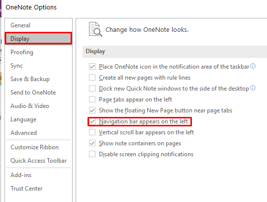 How do I make it so that a pinned notebook appears on the left, not the ...