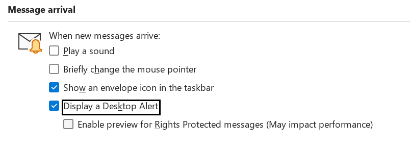 Outlook rules override windows 11 do not disturb mode - Microsoft Q&A