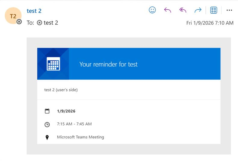How to change the reminder of a meeting series I do not own - Microsoft Q&A