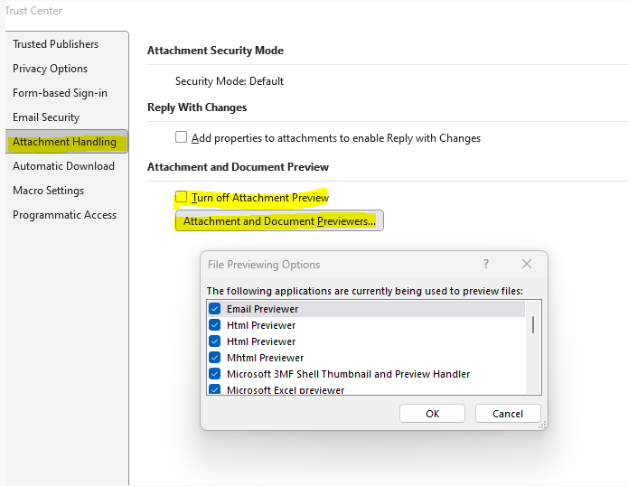 my outlook previewer does not work. i have to double click on the ...