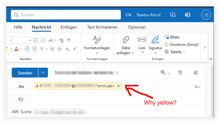 What's the meaning of outlook.com displaying e-mail addresses with ...