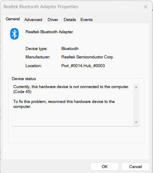 Bluetooth suddenly disappeared - Microsoft Q&A
