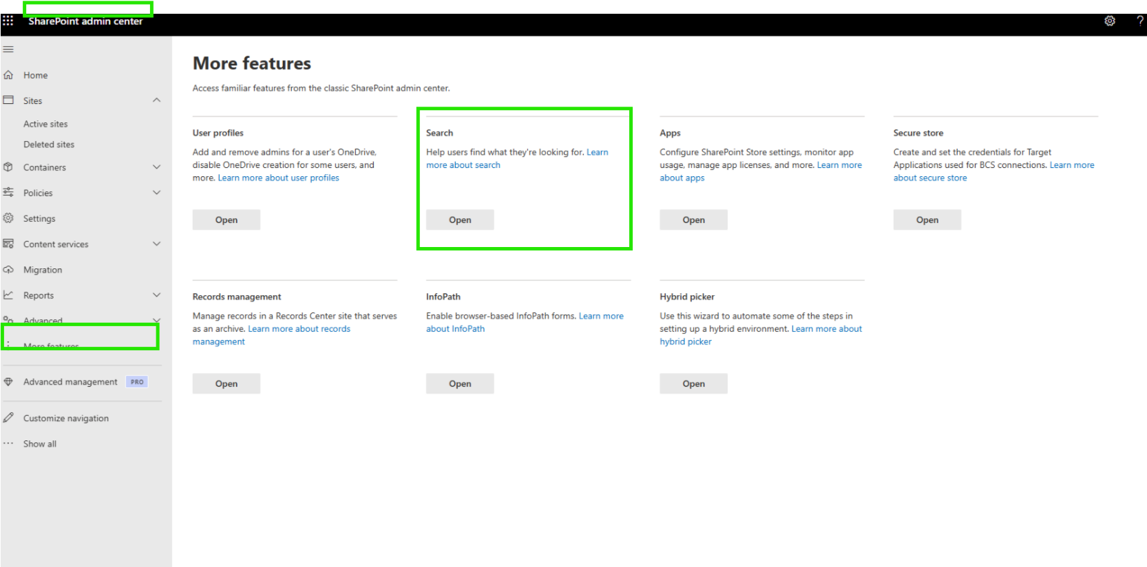 Query on Sharepoint feature - Microsoft Q&A