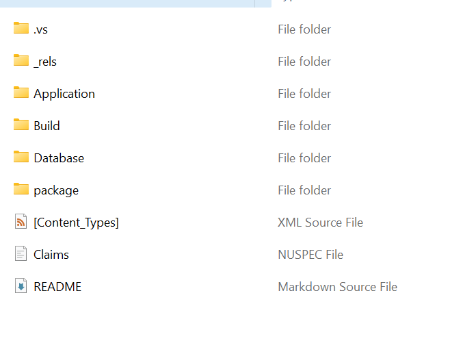 How to exclude NuGet-specific elements (_rels, package and content_types.xml) - Microsoft Q&A