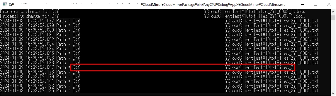 The callback handling for deletion was added to the official example CloudMirror,but sometimes ...
