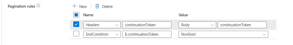 How To Use Continuation Token Received From Pipeline Runs Query By Factory Api In Adf Copy