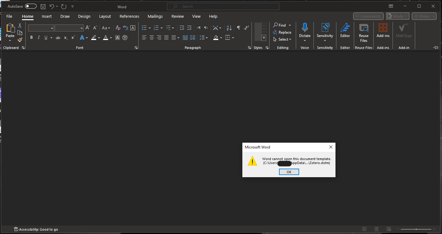 Multiple error messages on opening Word documents + AutoSave not ...