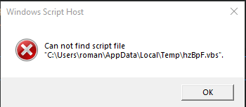 Windows Script Host Pop-up Windows 10 - Microsoft Q&A