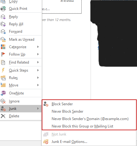 junk folder - Microsoft Q&A