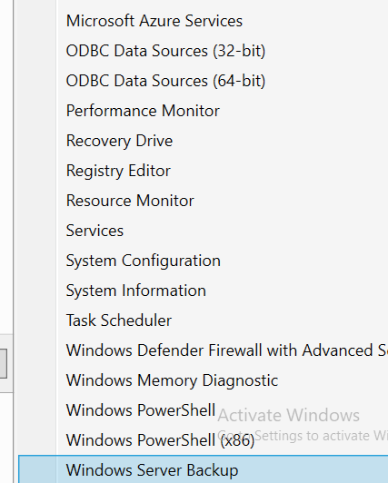 Windows Server Backup消失 - Microsoft Q&A