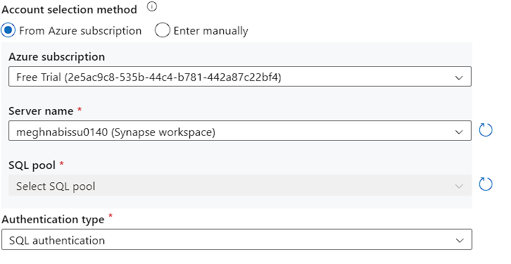 how to connect Azure synpase service to data factory - Microsoft Q&A