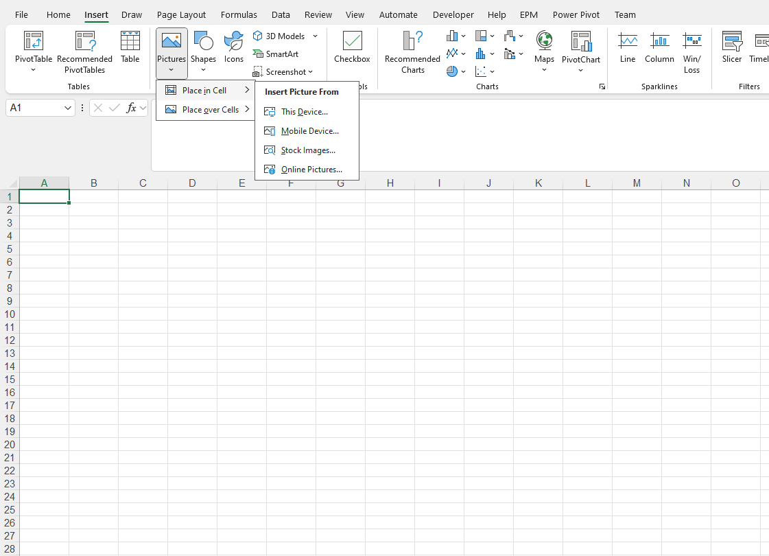 I don't have fit to cell option in Excel - Microsoft Q&A