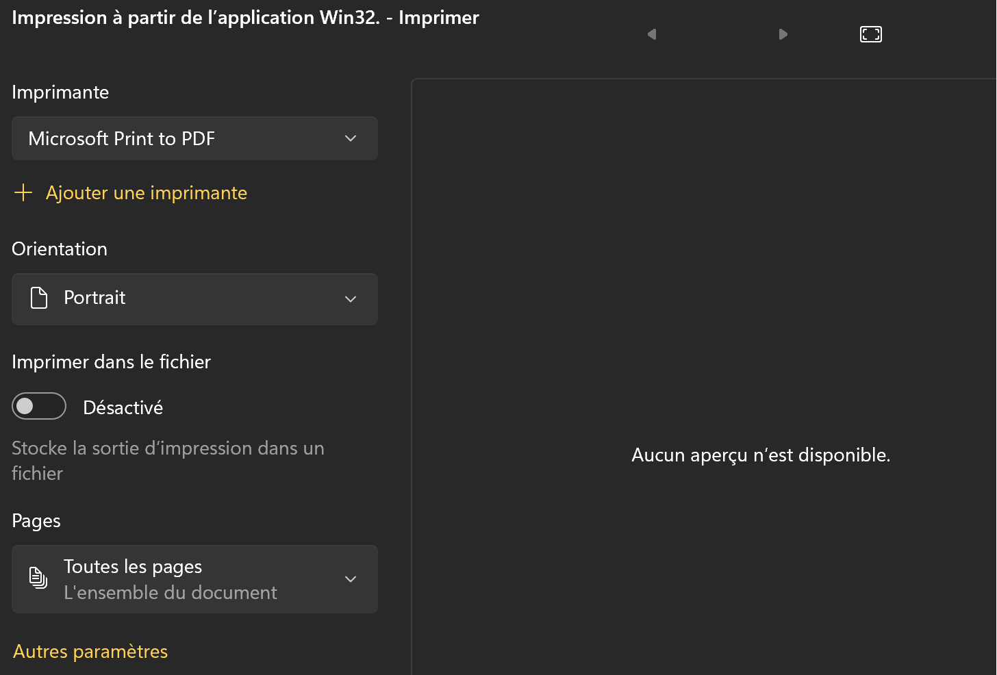Pourquoi l'affichage "aperçu avant impression" n'est pas disponible ...