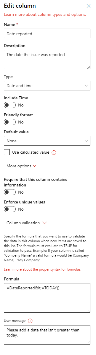 Microsoft SharePoint Date Column issues - Microsoft Q&A