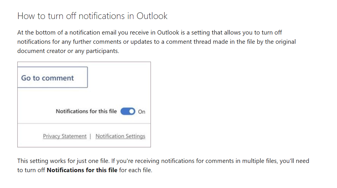 Turn off email notifications from edits in word documents - Microsoft Q&A