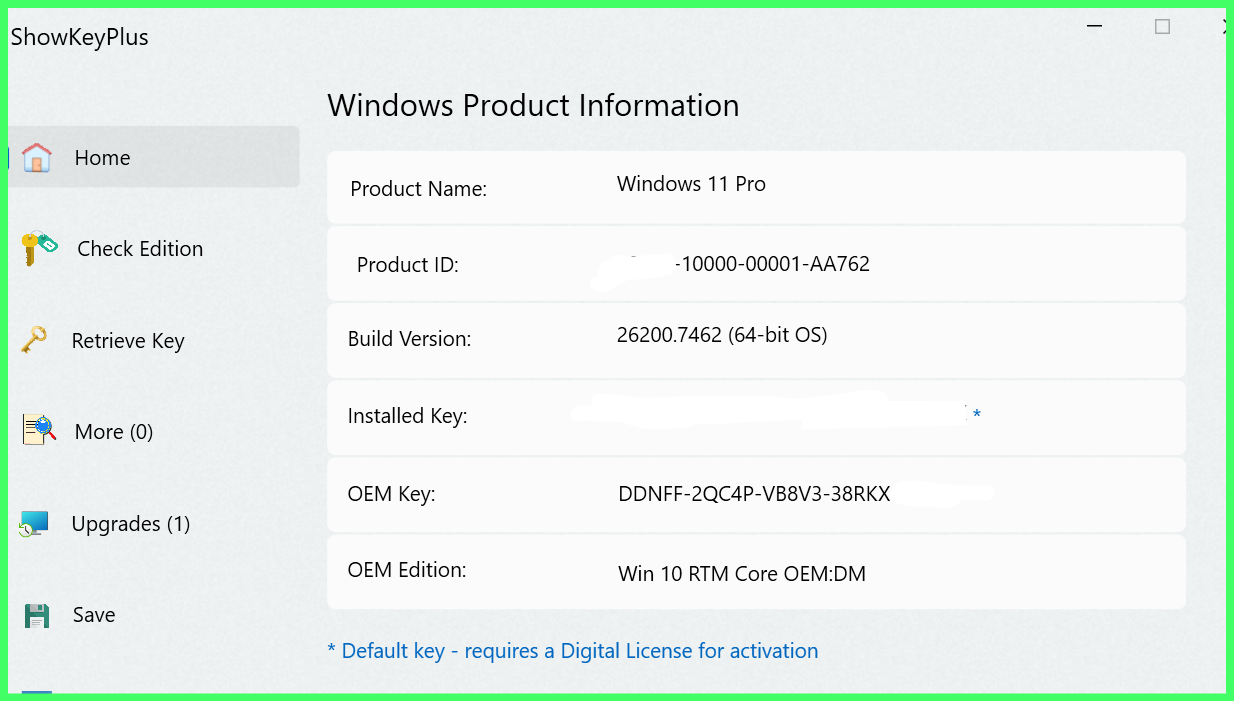 lost my product key - Microsoft Q&A