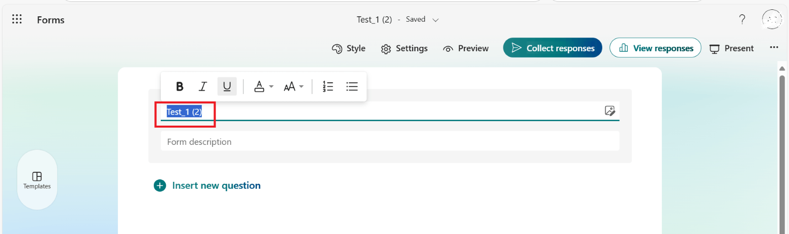 Rename re-used forms. - Microsoft Q&A