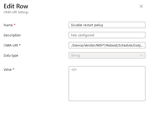 How To Disable A Scheduled Reboot Policy On Intune Microsoft Qanda