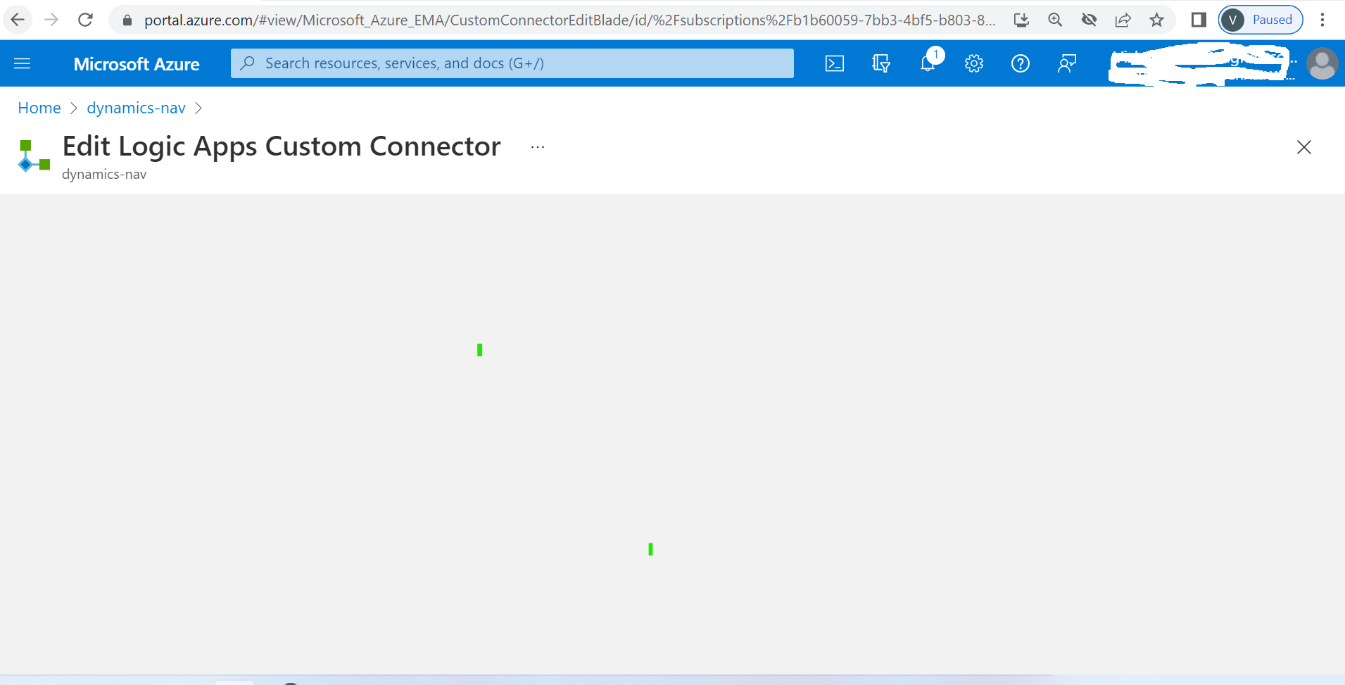 Logic Apps Custom Connector EDIT page blank - Microsoft Q&A
