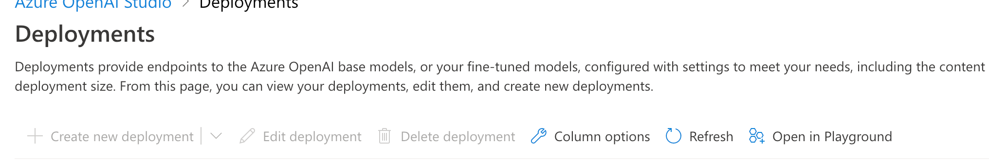Cannot deploy or delete my OpenAI model. - Microsoft Q&A