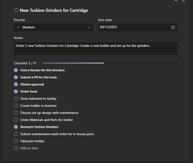 Altered checklist in Tasks by Planner and To do - Microsoft Q&A