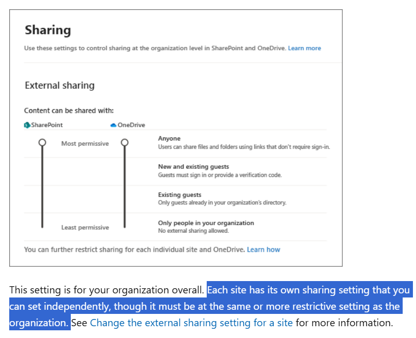 Is there a way to restrict external sharing to internal users on ... Is there a way to restrict external sharing to internal users on ...