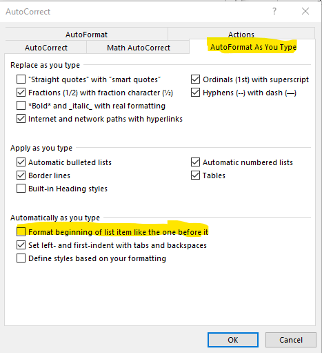 How do I stop bullet points from staring in bold if another bullet ...