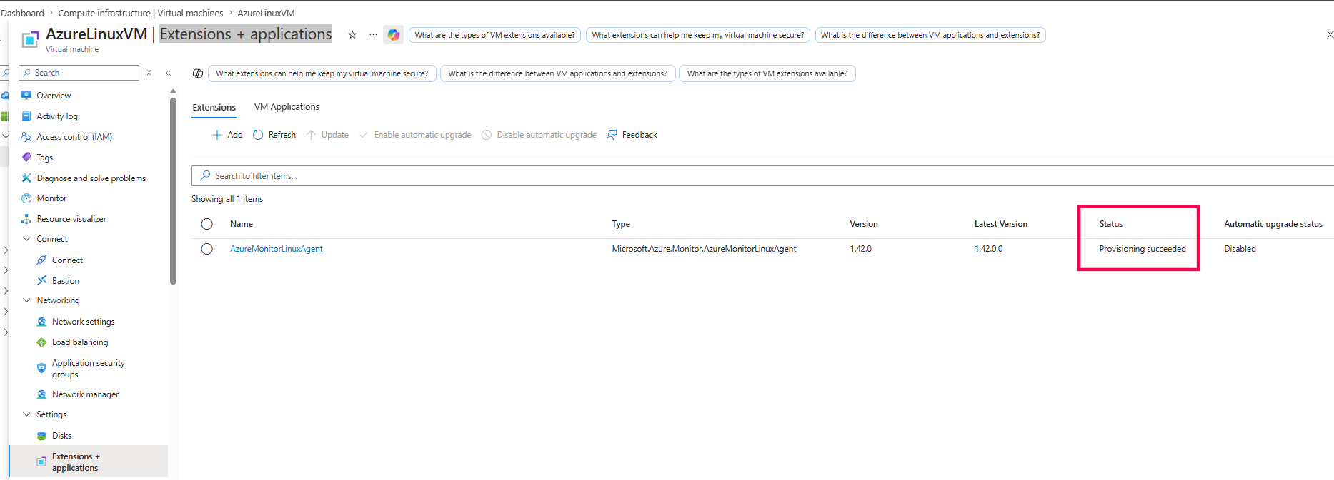 Linux VM memory metrics missing from azure.vm.linux.guestmetrics ...
