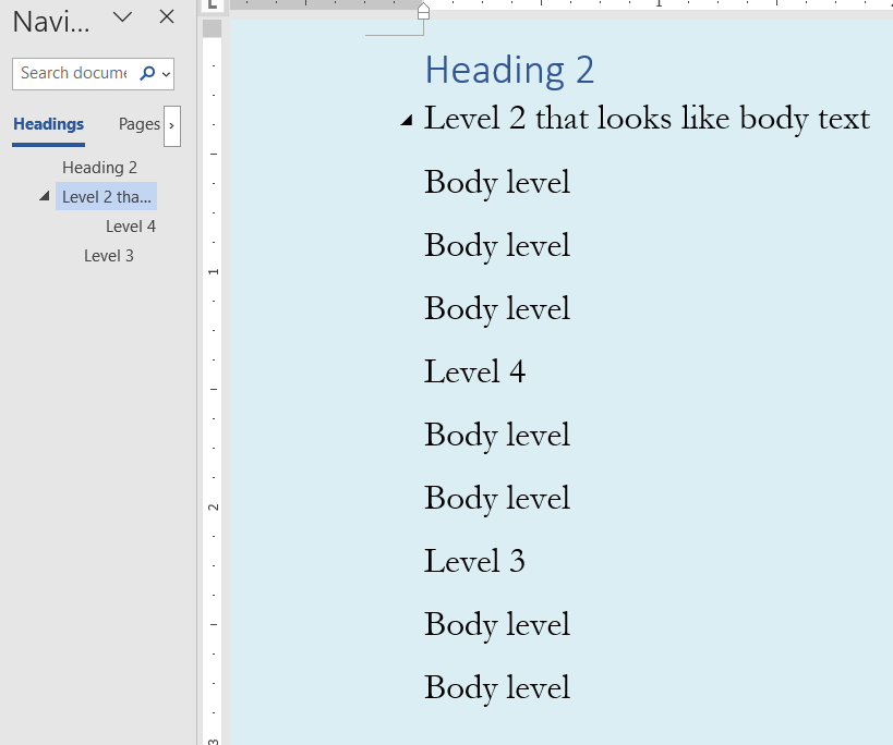 How can I write a text outside the headings on word? - Microsoft Q&A