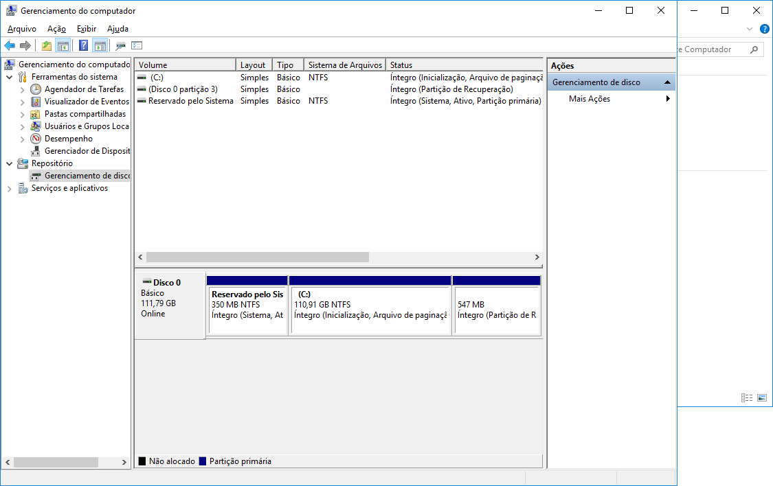 HD não é reconhecido no Windows 10, porém ele está presente na BIOS. - Microsoft Q&A