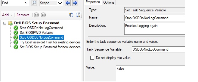 OSDDoNotLogCommand displays password in the smsts.log - Microsoft Q&A