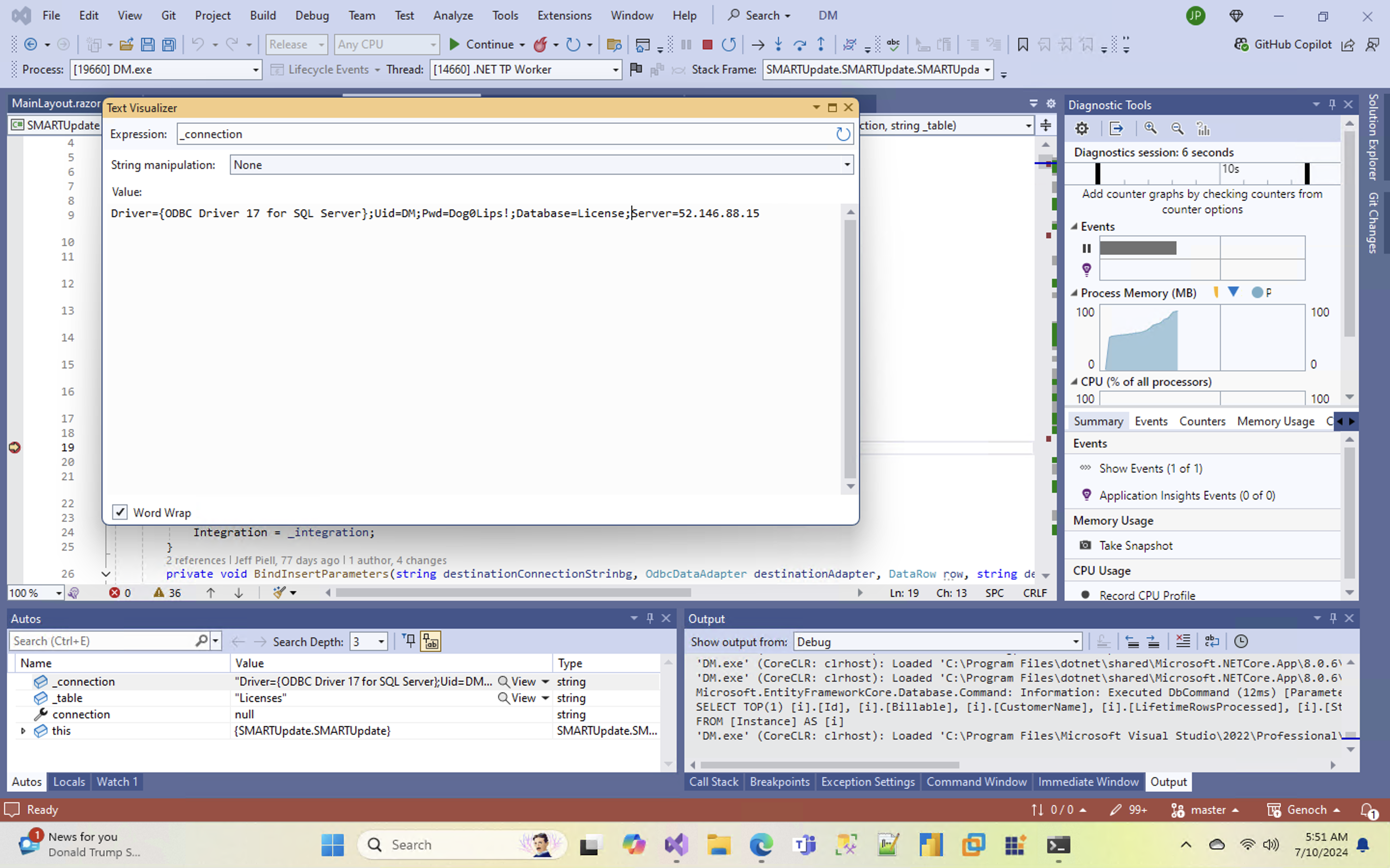 REST API from Azure VM using ODBC cannot connect. From on premise can connect - Microsoft Q&A
