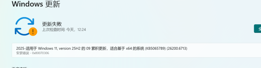 KB5065789更新无法安装 - Microsoft Q&A