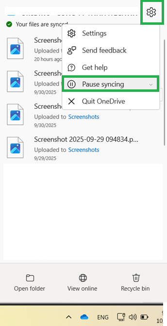 Saving excel files to onedrive that is synced to file explorer is taking a long time and jamming ...